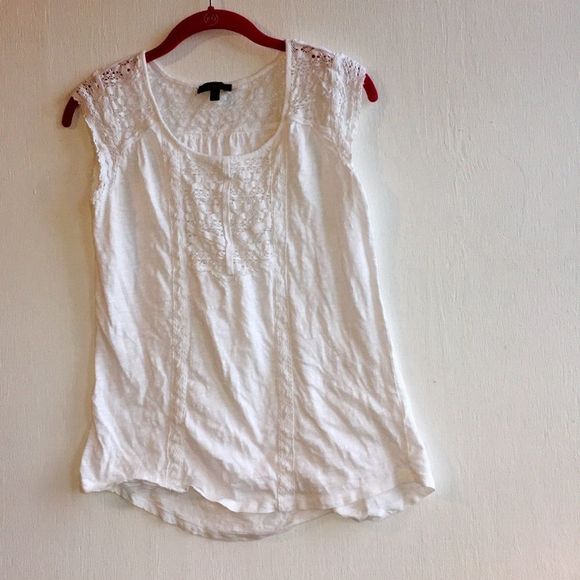 Cupio | Tops | Cupio White Eyelet T Shirt | Poshmark